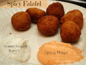 Easy Spicy Falafel Recipe + 2 Dips