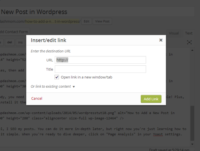 How to Add a New Post in Wordpress - Slap Dash Mom