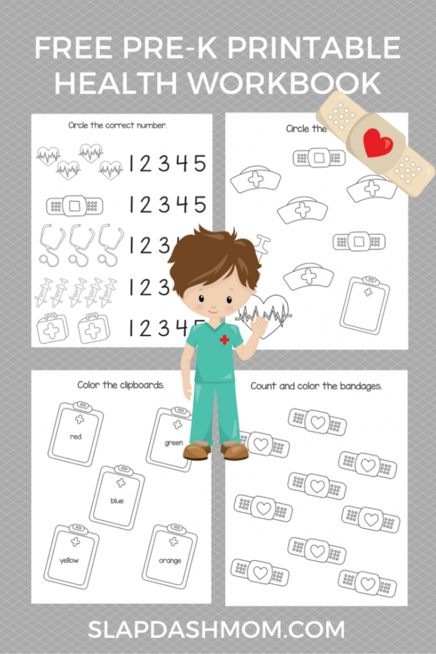 Free Printable Preschool Health Book - Slap Dash Mom