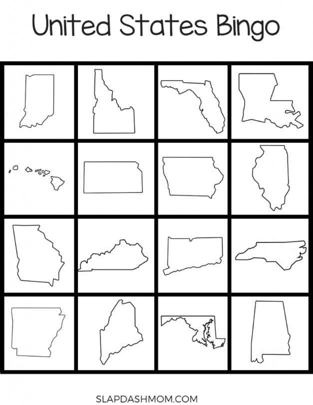 Free 50 States Lapbook Resources and Printables - Slap Dash Mom