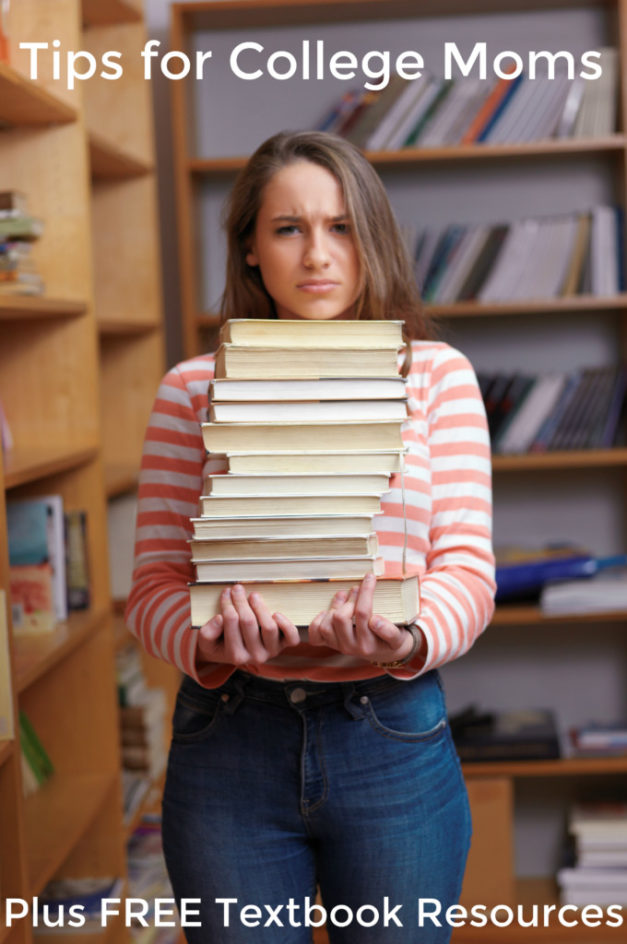 Tips for College Moms - Plus FREE Textbook Sites - Slap Dash Mom