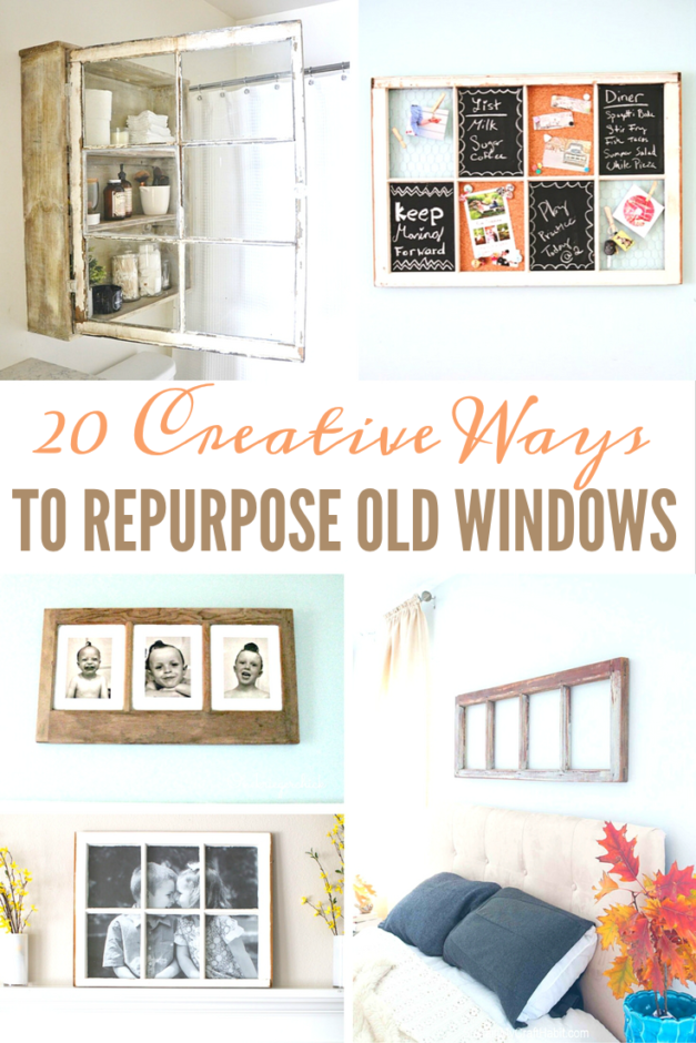 20 Creative Ways to Repurpose Old Windows - Slap Dash Mom