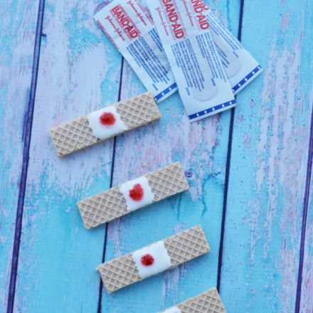 Bloody Band-Aids: Last Minute Halloween Snack - Slap Dash Mom