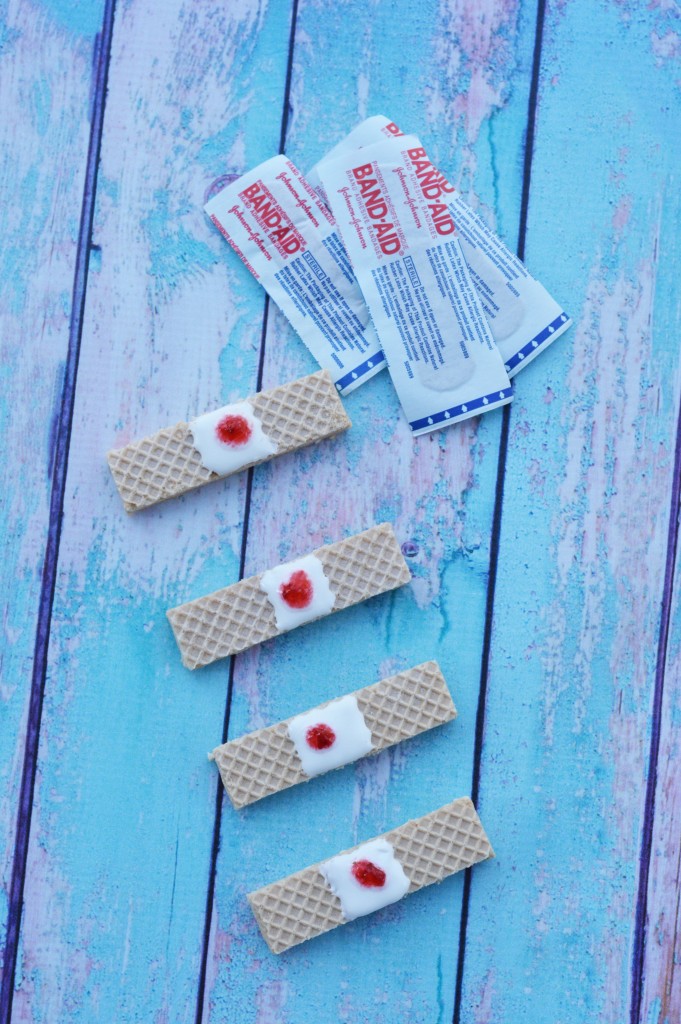 Bloody Band-Aids: Last Minute Halloween Snack - Slap Dash Mom