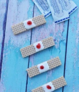 Bloody Band-Aids: Last Minute Halloween Snack - Slap Dash Mom