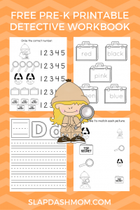 Preschool Detective Unit Study Resources - Slap Dash Mom