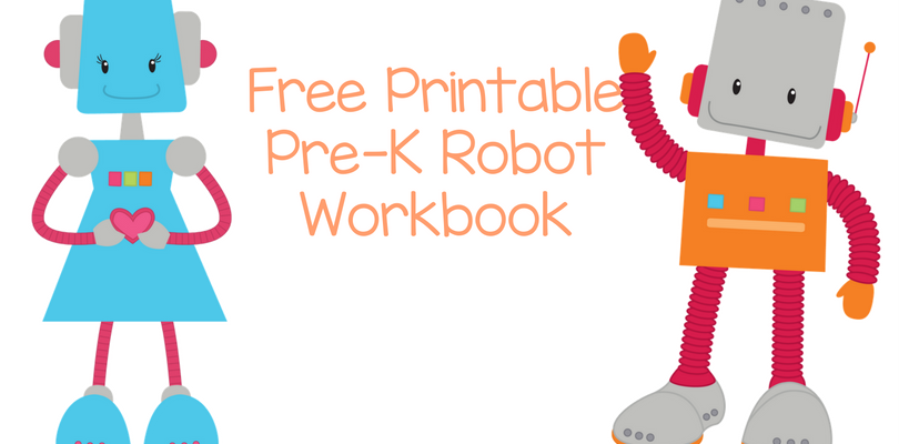 Free Printable Robot Workbook - Slap Dash Mom
