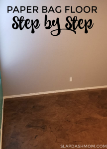 Paper Bag Floor DIY - Easy Step by Step Tutorial - Slap Dash Mom