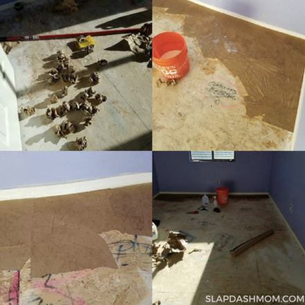 Paper Bag Floor DIY - Easy Step by Step Tutorial - Slap Dash Mom