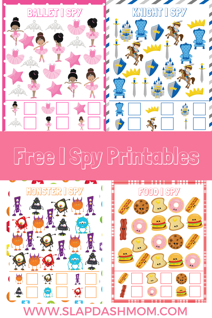 Free I Spy Preschool Printables - Slap Dash Mom