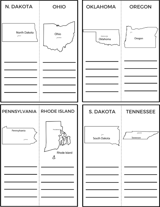 Free 50 States and Capitals Printable Workbook - Slap Dash Mom