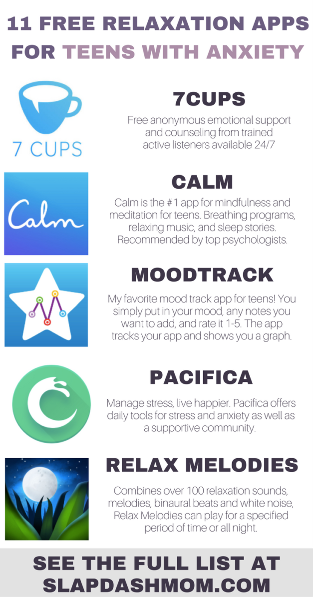 11 Free Relaxation Apps for Teens With Anxiety - Slap Dash Mom