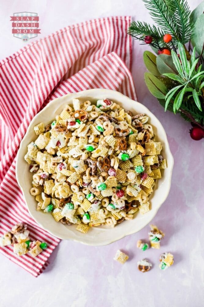 White Chocolate Chex Mix - Slap Dash Mom