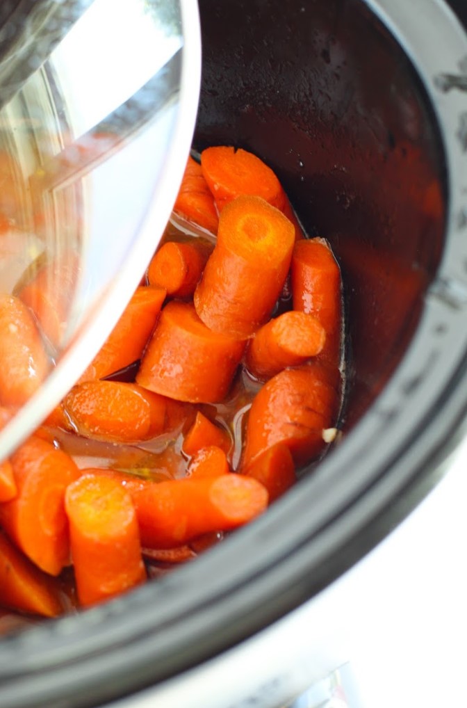 Yummy Slow Cooker Glazed Carrots - Slap Dash Mom
